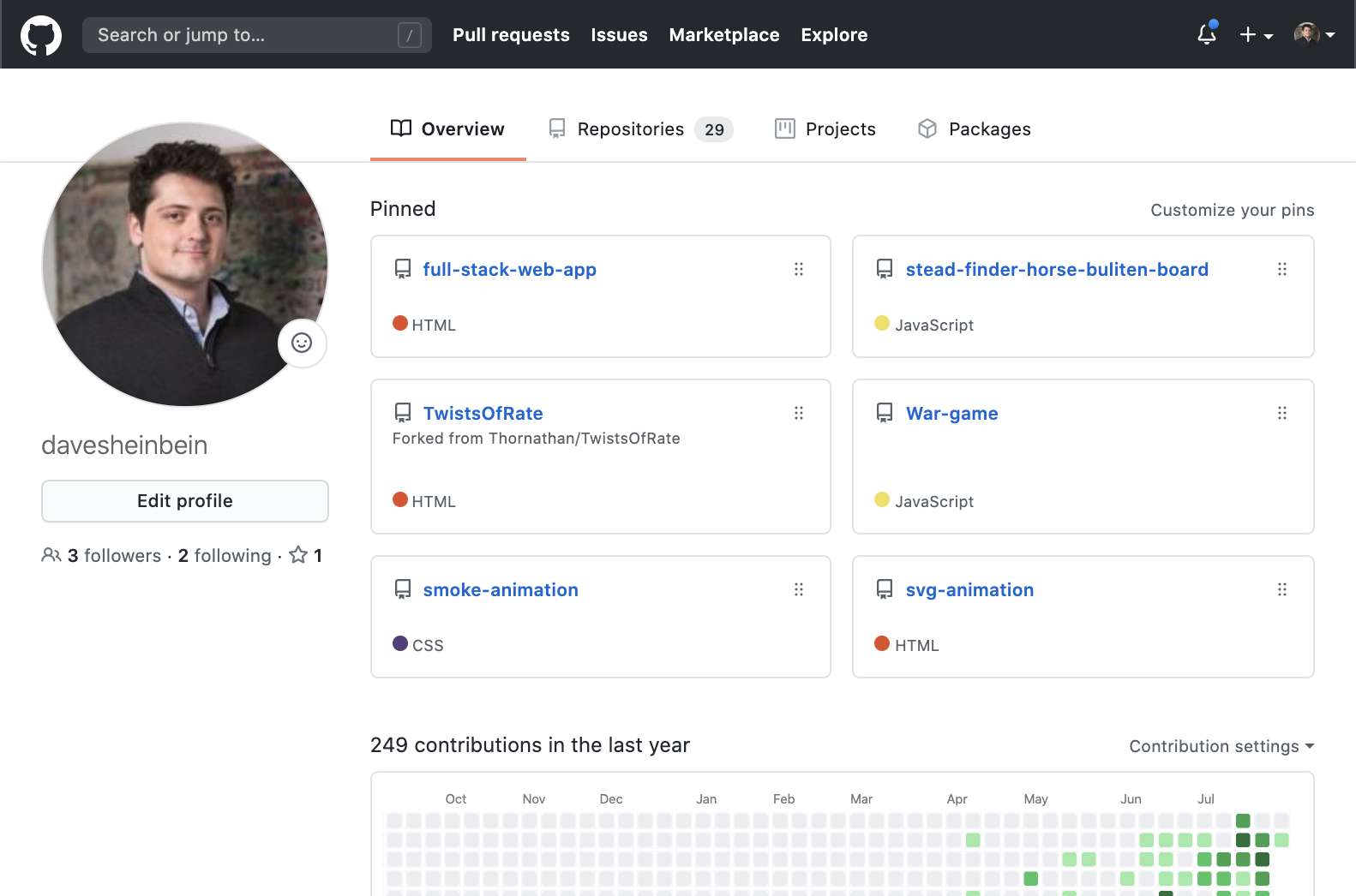 David Sheinbein Developer Portfolio