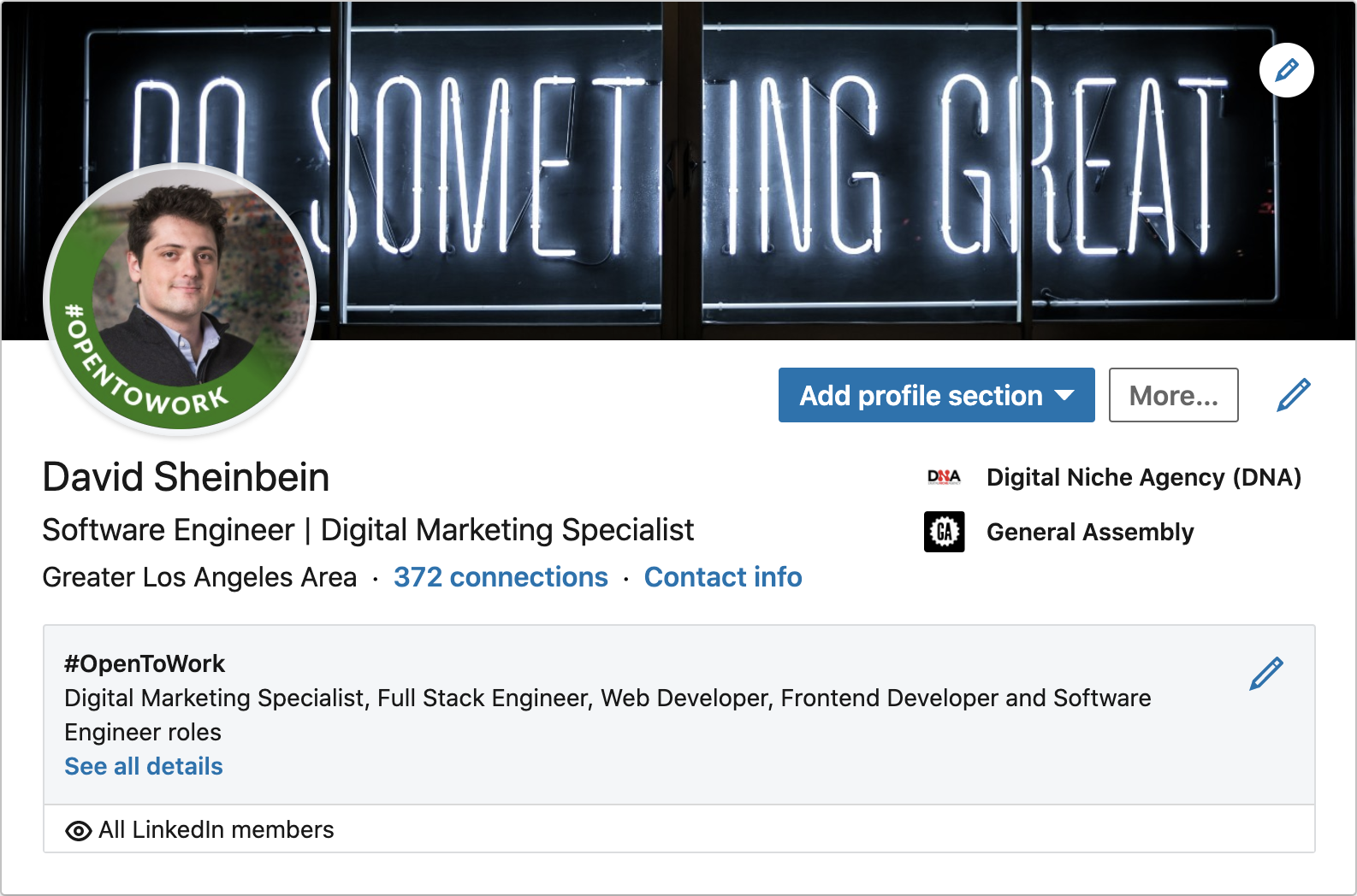 David Sheinbein Developer Portfolio